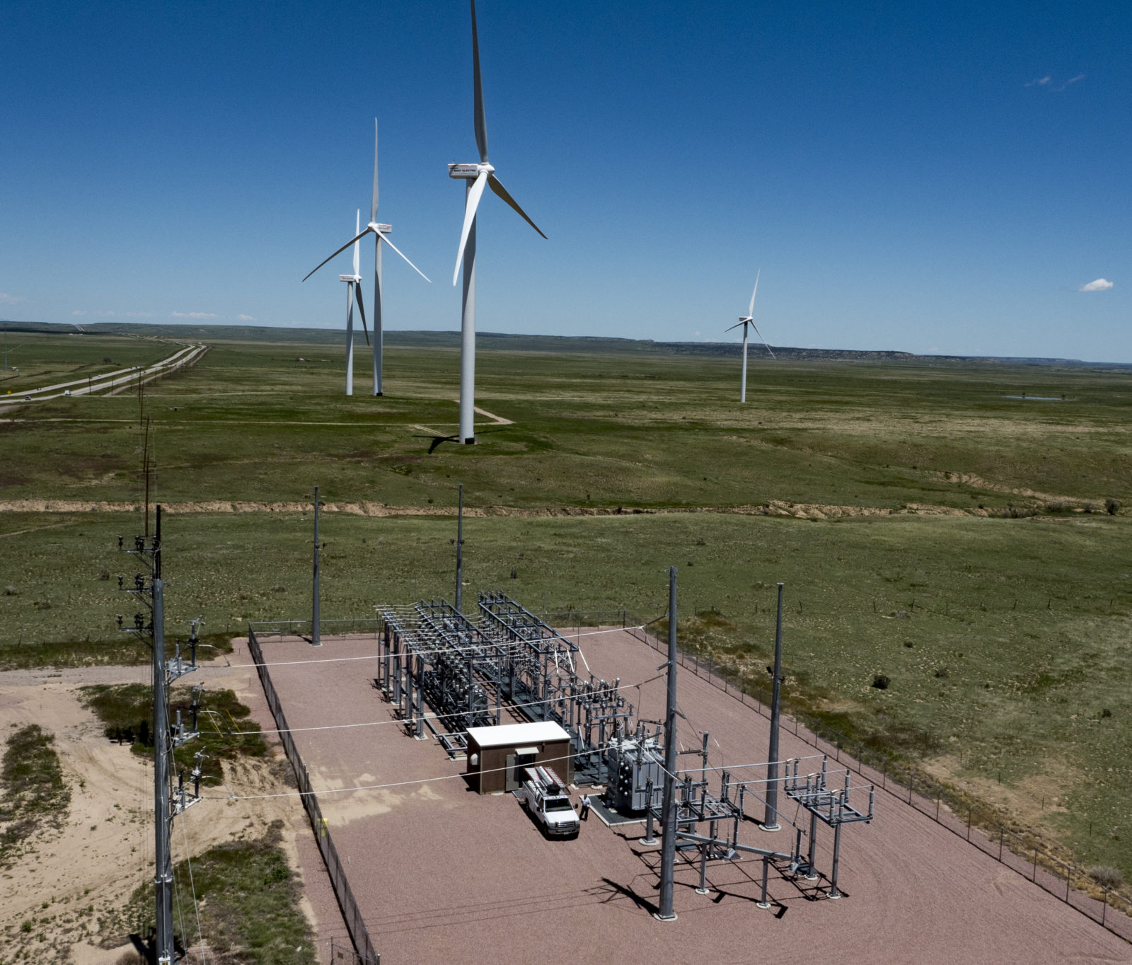 industrial wind transfer station - Drone Pro Media